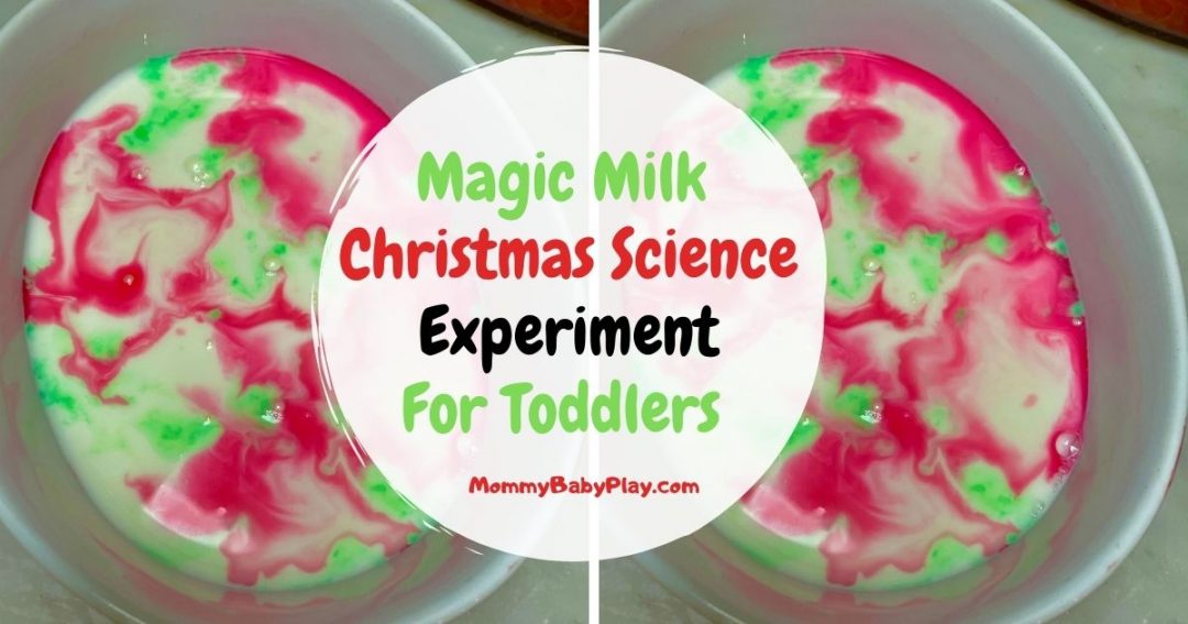 Magic Milk Christmas Science Experiment For Toddlers