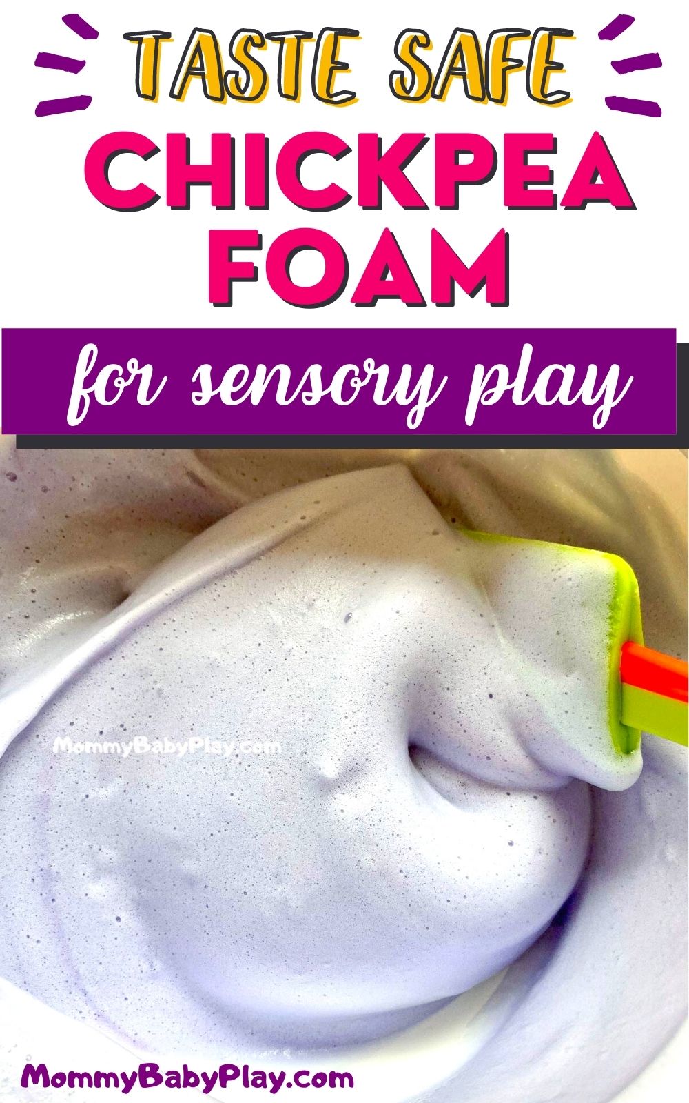 Chickpea Foam - Taste Safe Sensory Bin For Babies And Toddlers - Mommy ...