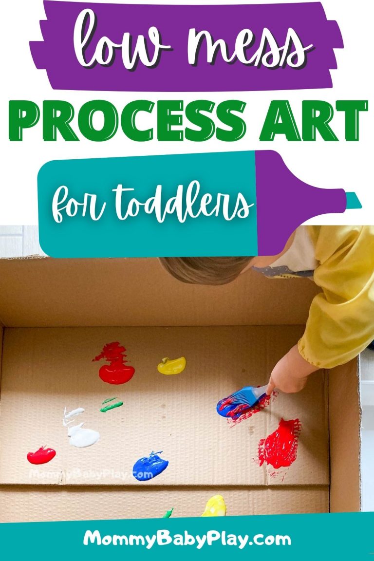Low Mess Process Art For Toddlers - Mommy Baby Play