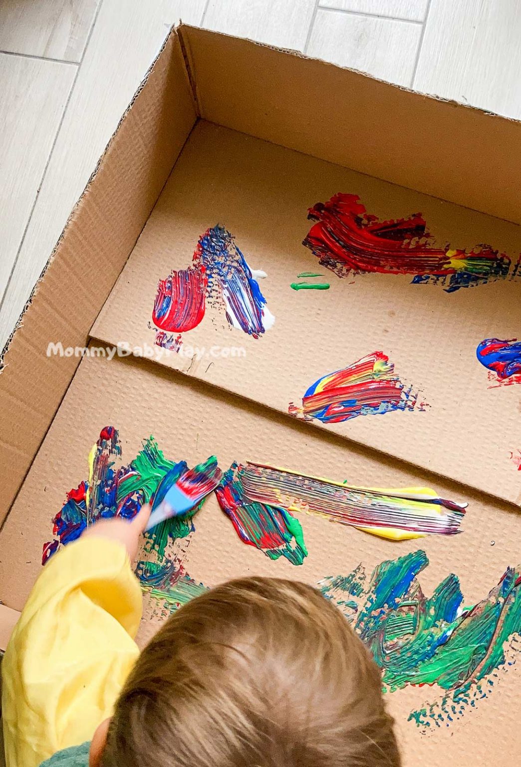 Low Mess Process Art For Toddlers - Mommy Baby Play