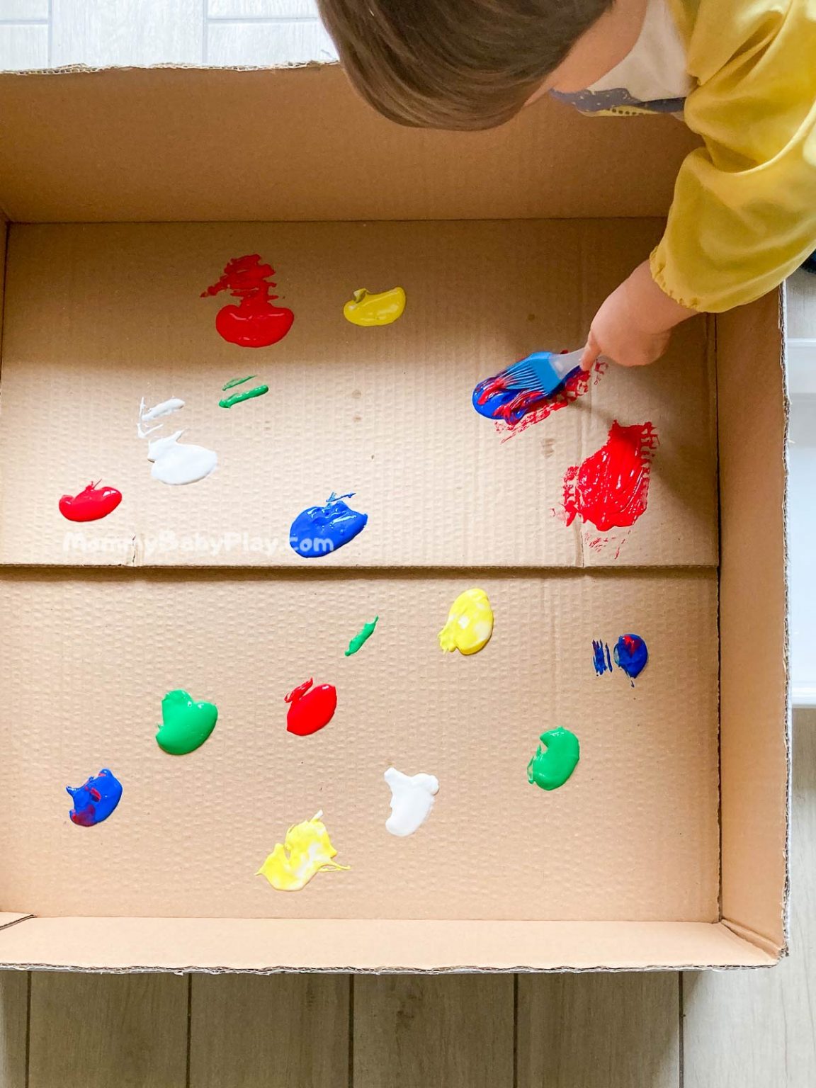 Low Mess Process Art For Toddlers - Mommy Baby Play