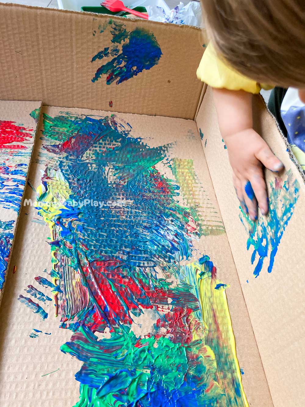 Low Mess Process Art For Toddlers - Mommy Baby Play