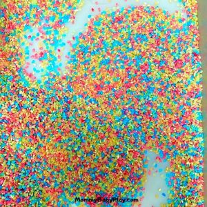 How To Make Rainbow Rice {Sensory Bin & Activity Ideas}