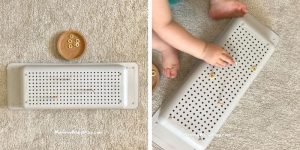 Pasta Threading {Fine Motor Activity For Toddlers} - Mommy Baby Play